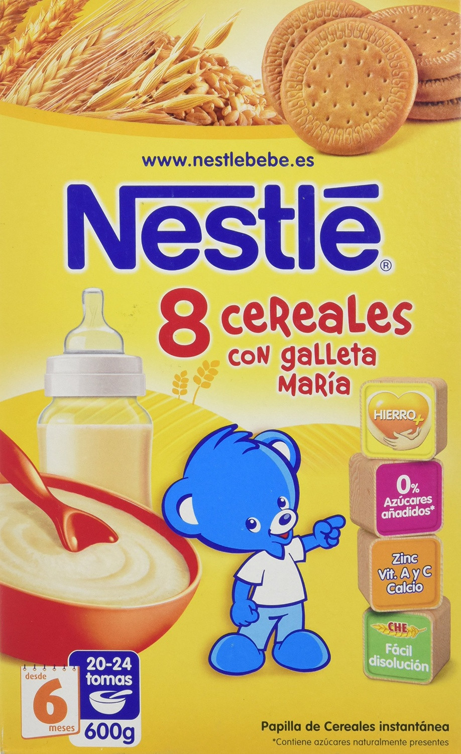 Papilla 8 Cereales Galleta María Nestlé : Opiniones